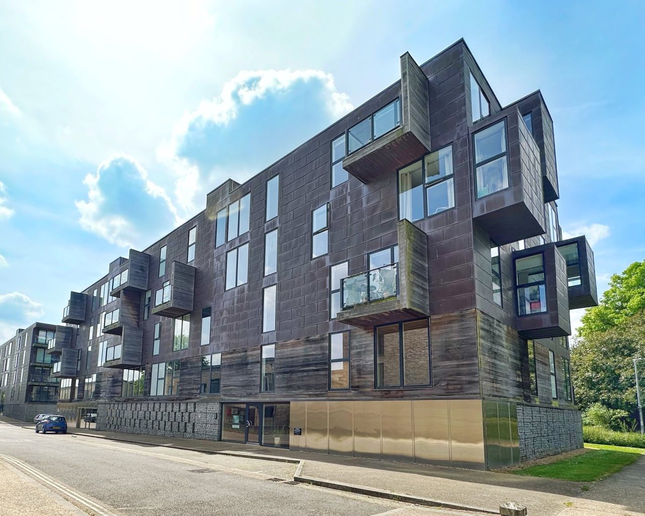 Steel Building, Cambridge - Compass Elevation Cambridge